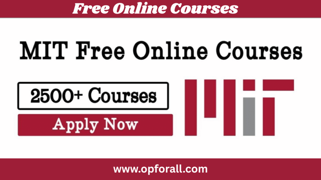 MIT Free Online Courses 2026 OpforAll mit-free-online-courses-2026-opforall